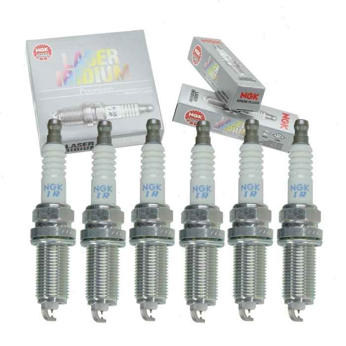 2007-2016 Toyota Sienna 3.5L V6 6 pc NGK Laser Iridium Spark Plugs - Ignition Wire Secondary